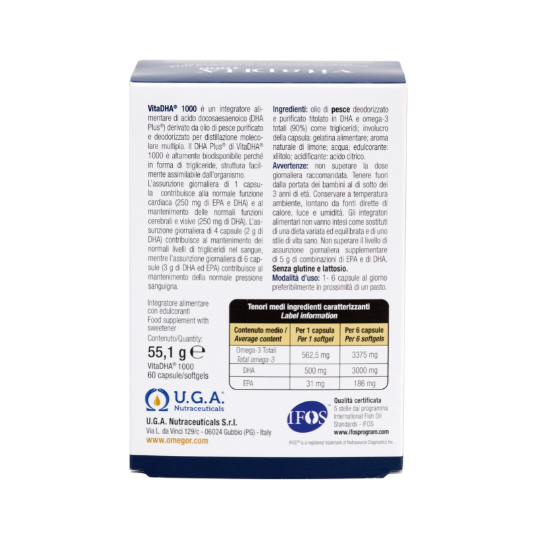 VitaDHA 1000: integratori Omega-3 masticabili – Omegor.com