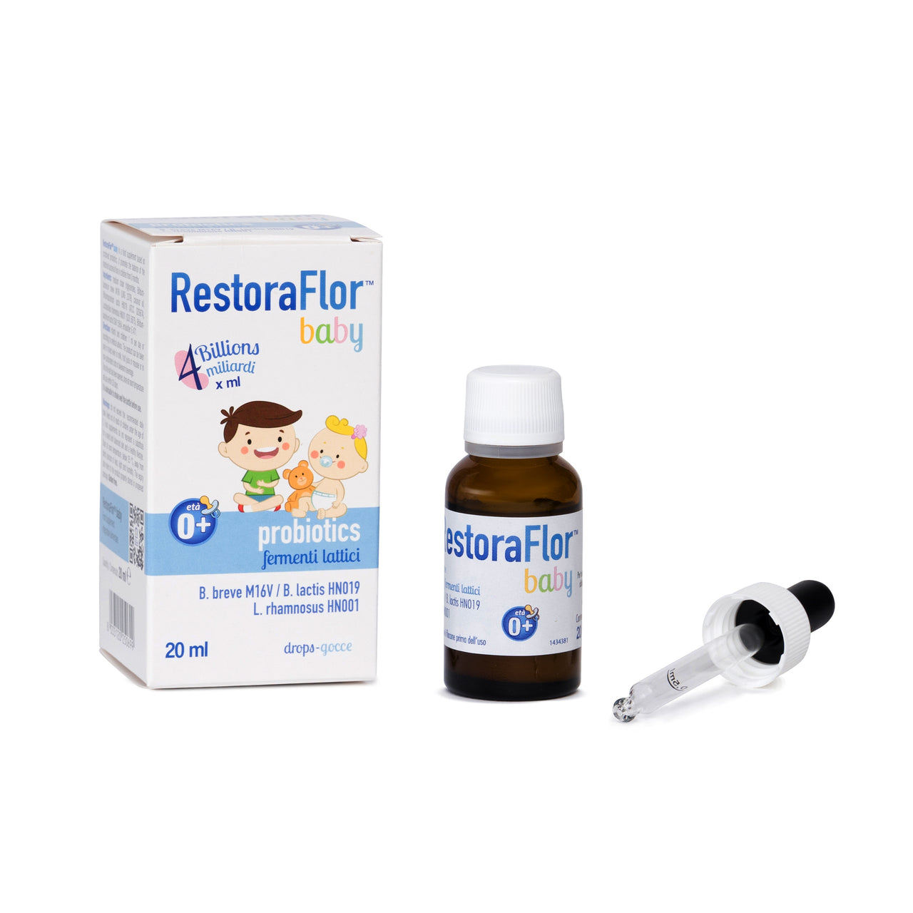 RestoraFlor baby: 4 ceppi probiotici essenziali – Omegor.com