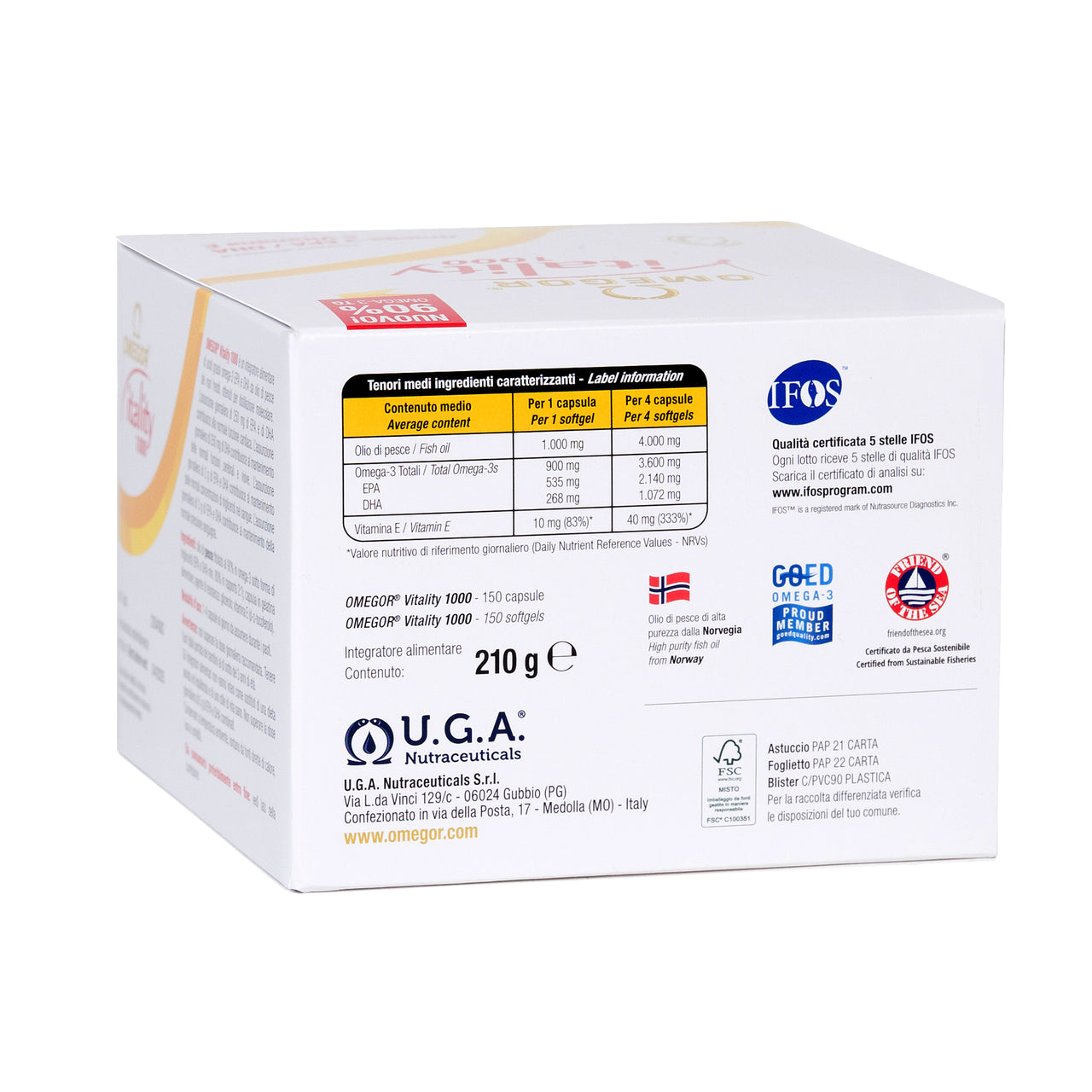 OMEGOR Vitality: integratore Omega-3 concentrato al 90% – Omegor.com