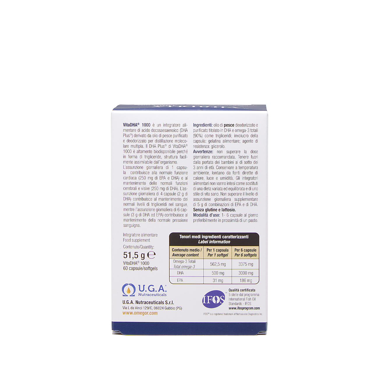 VitaDHA 1000: integratori Omega-3 masticabili – Omegor.com